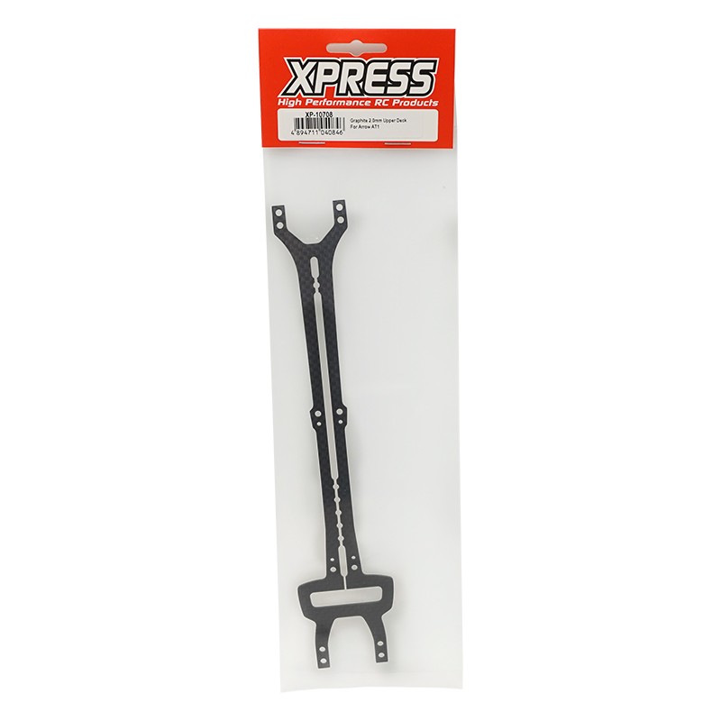 Xpress Graphite 2.0mm Upper Deck For Arrow AT1 1/10 RC Car Touring #XP ...