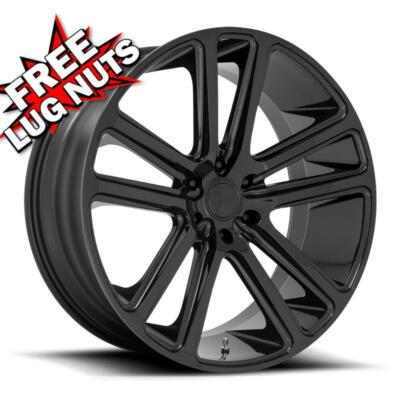 22 inch 22x9.5 DUB S256 Flex Gloss Black wheel rim 6x5.5 6x139.7 +25 | eBay