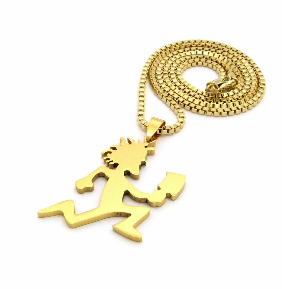 ICED BLING HATCHET MAN PENDANT & 24" BOX CHAIN HIP HOP NECKLACE | eBay