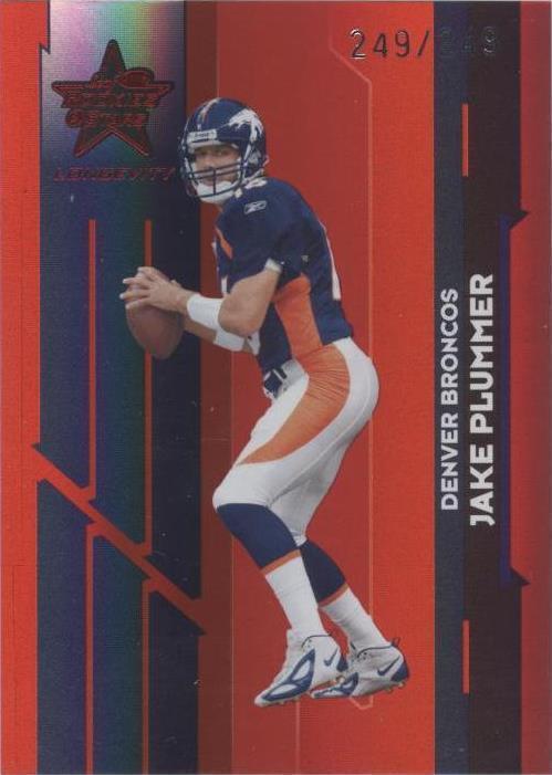 2006 Leaf Rookies & Stars Longevity - Jake Plummer #32 Ruby /249 for ...