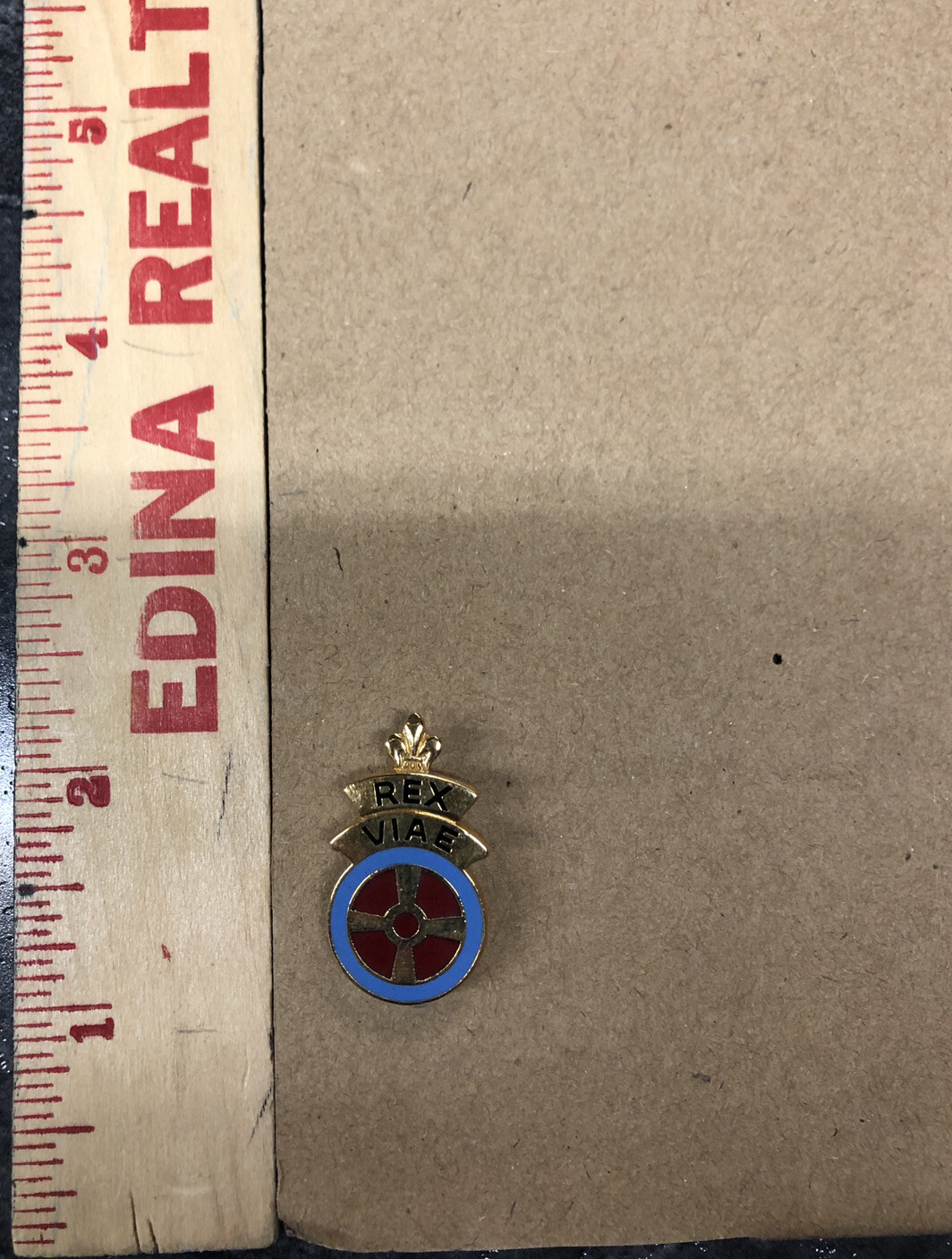 Vintage 180th Transportation Battalion Unit Crest Insignia Rex Viae PIN ...