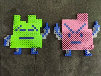 Mooninites Middle Finger Handmade Perler Bead Art Aqua Teen Hunger ...