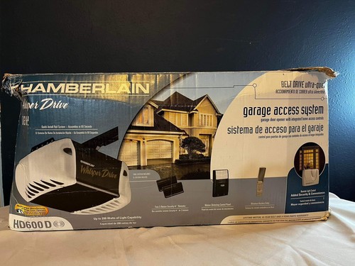 CHAMBERLAIN Whisper Drive HD600D Garage Door Opener Belt-drive Ultra ...