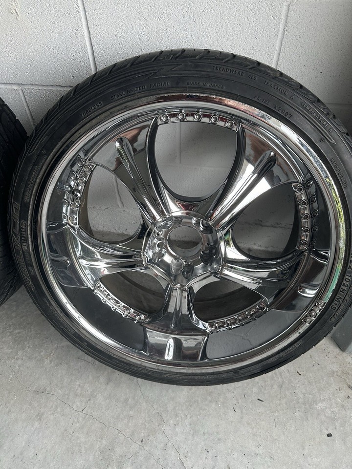 22 Inch Rims+tires 265/35R 22 102 H M+S. (5 Rims +tires) Good Condition ...