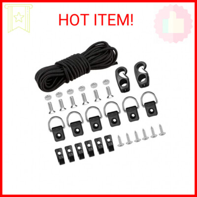 Kayak Deck Rigging Kit 8 Feet Bungee Cord with Bungee Cord Ends Hooks ...