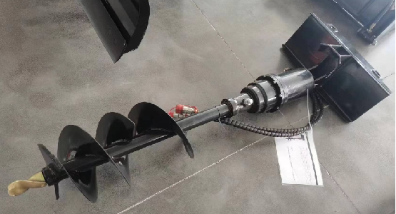 Agrotk M-AG Hydraulic Auger Mini Skid Steer Attachment 12inch for Micro ...