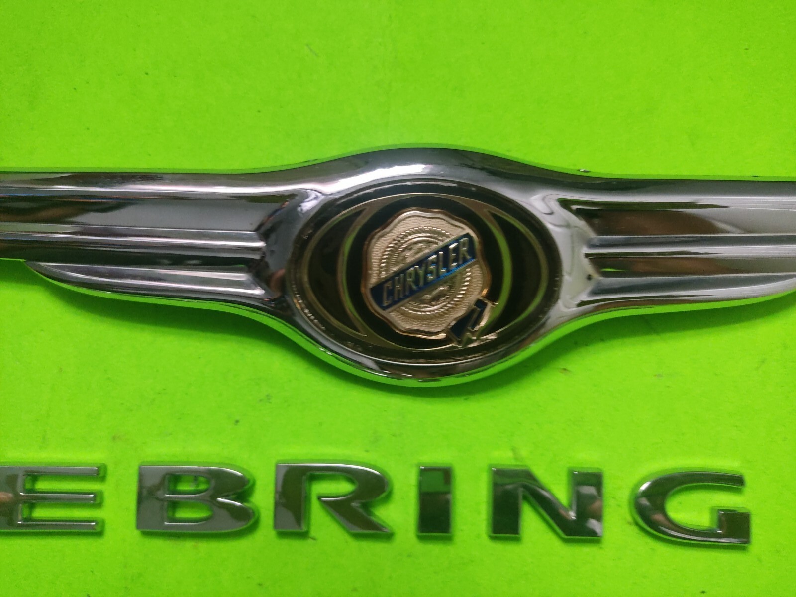 Chrysler Sebring Rear Trunk Wing Chrome Emblem LOGO Genuine 2007-2010 ...