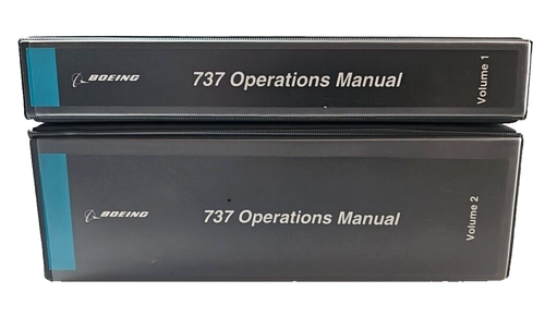 Boeing Model 737 BBJ Operations Manual in 2 Volumes in Binders 2000 | eBay