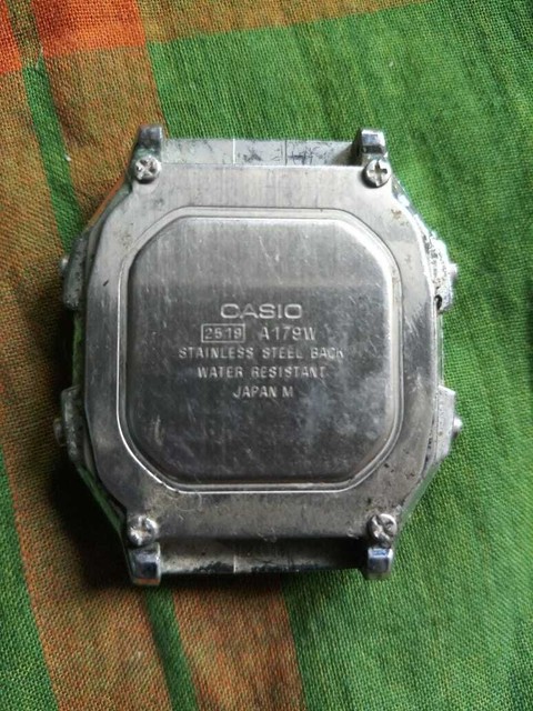 JAPAN CASIO DIGITAL CASIO A179W 2519 MENS ALARM CHRONOGRAPH QUARTZ ...