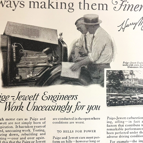 Vintage Ad 1925 Ephemera Paige And Jewett Motor Cars | eBay