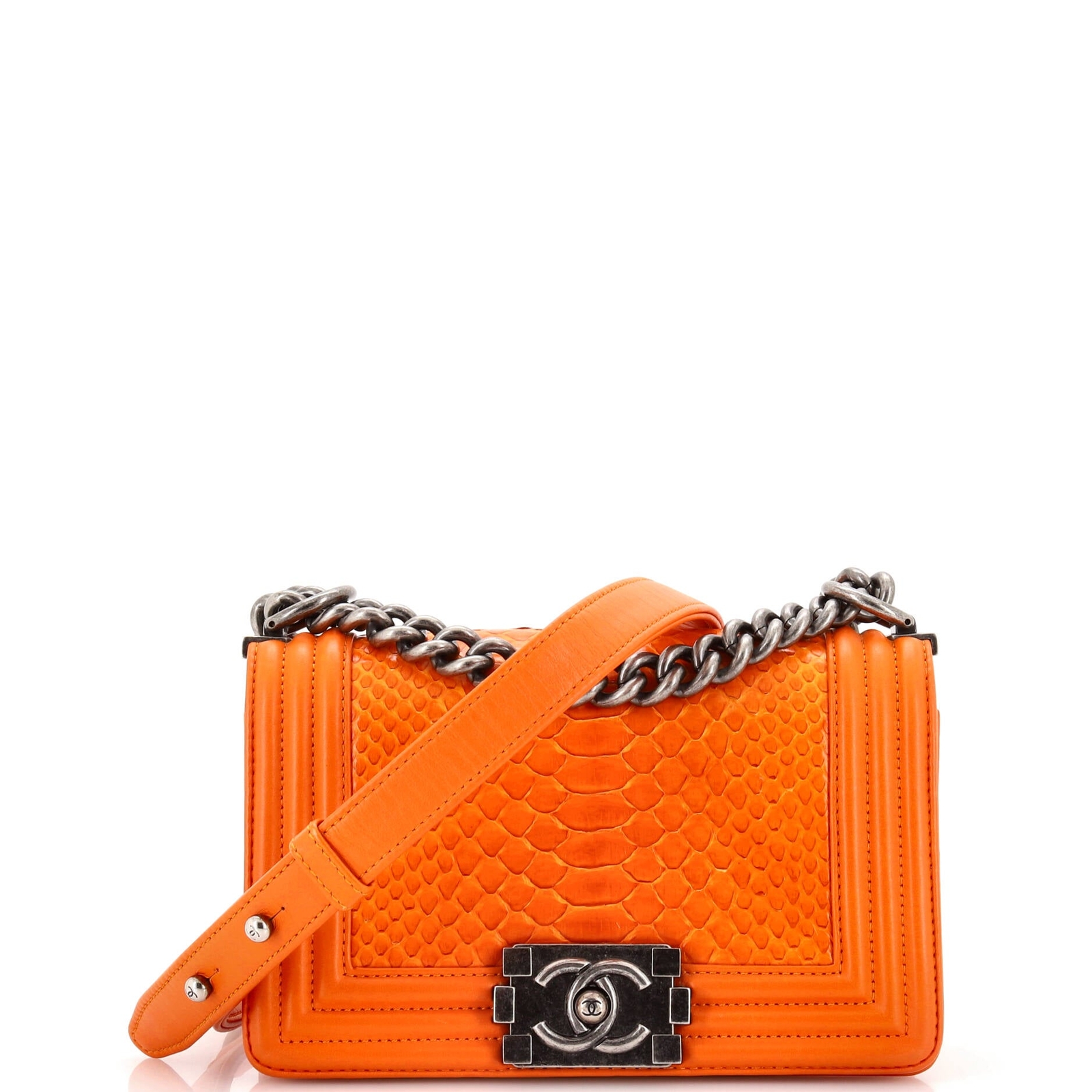 Chanel Boy Flap Bag Python Small - Gem