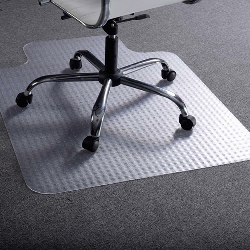 36" x 48" Home Office Chair PVC Floor Mat Studded Back with Lip for ...