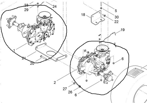 ~2 PK. HYDRO GEAR TRANSAXLES LH & RH, TORO 119-3350,119-3351 | eBay