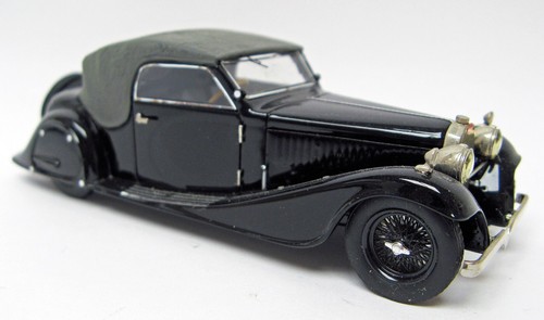 Handmade resin 1934 Bugatti Type 57 Stelvio black 1/43 Heco Models ...
