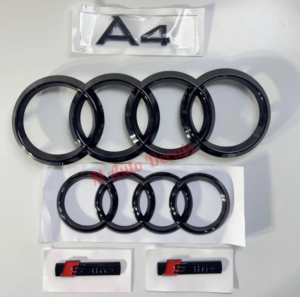 Audi A10 Black Audi A3 Gloss Black Boot Badge