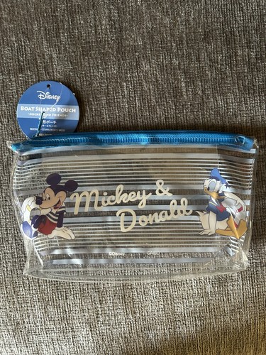 Blue Mickey MOUSE Donald Duck Boat Shaped POUCH CASE Vintage ...