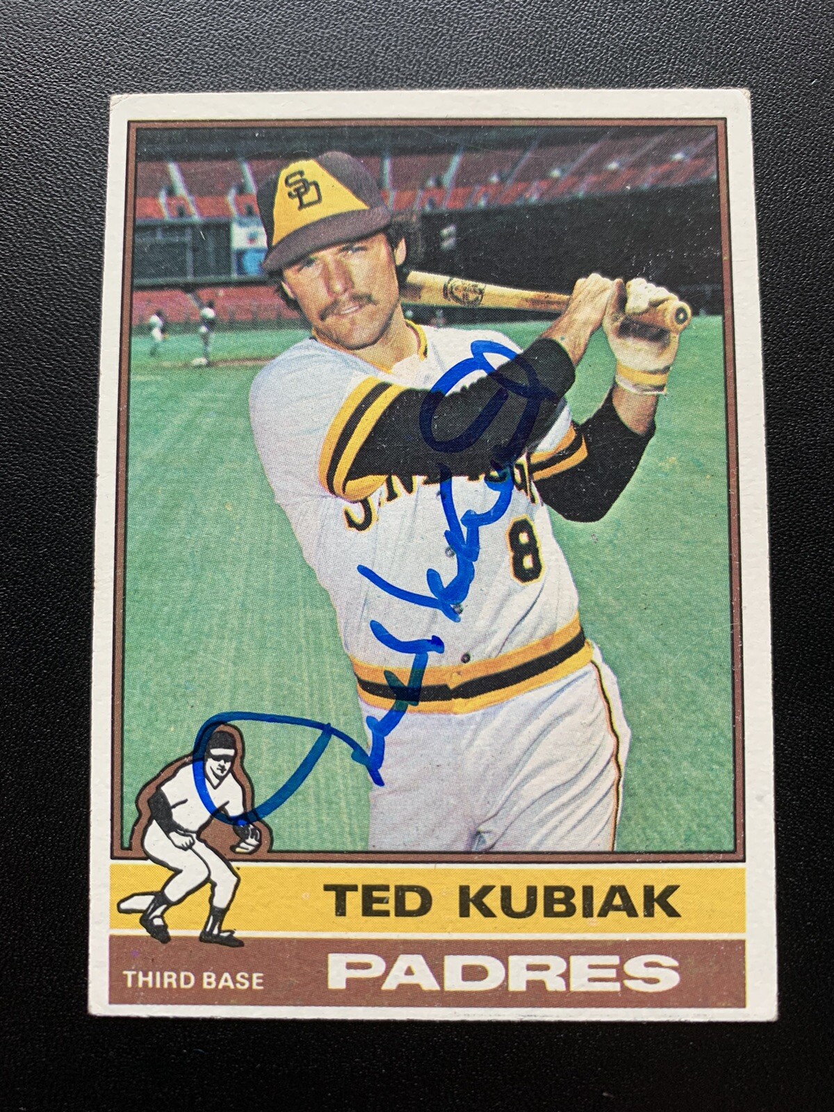 Ted Kubiak Signed 1976 Topps #578 Card San Diego Padres Autograph COA ...