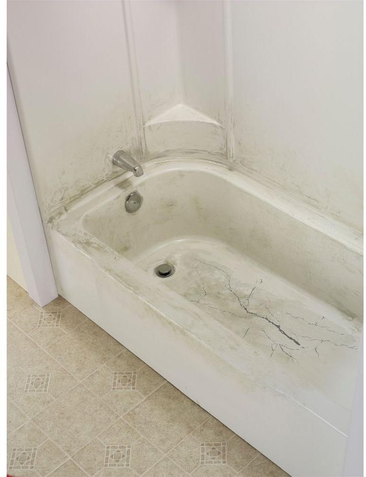 Shower Bathtub Base Bath Tub Floor Repair Kit Inlay 40 x 16 in. Easy ...