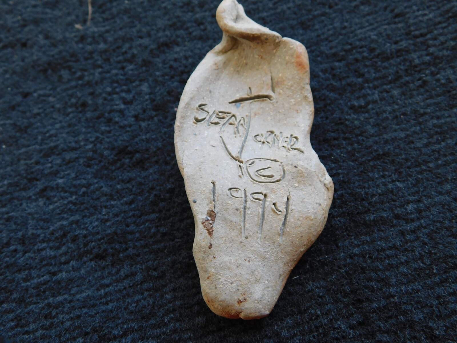 Vintage 1994 Artisan Signed Sean Corner Figurine Clay Pendant | eBay