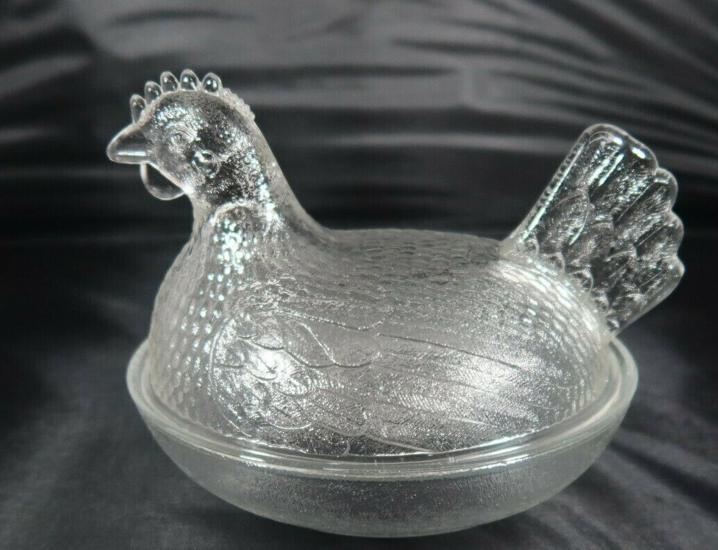 Value Of Glass Nesting Chickens Mavin | MOSSER HEN ON NEST, BLACK