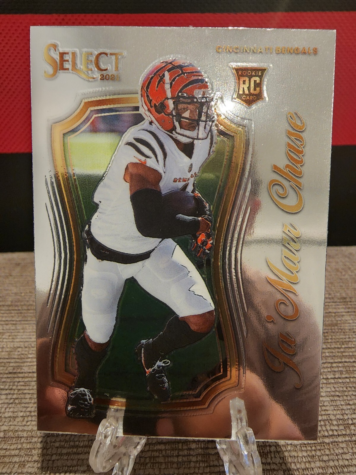 2021 Select Football Certified JaMarr Chase Rookie Card Cincinnati ...