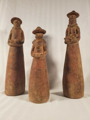 Hand Made Clay Druid Cone Hat Figurines People Family ~ Get Your Pagan ...