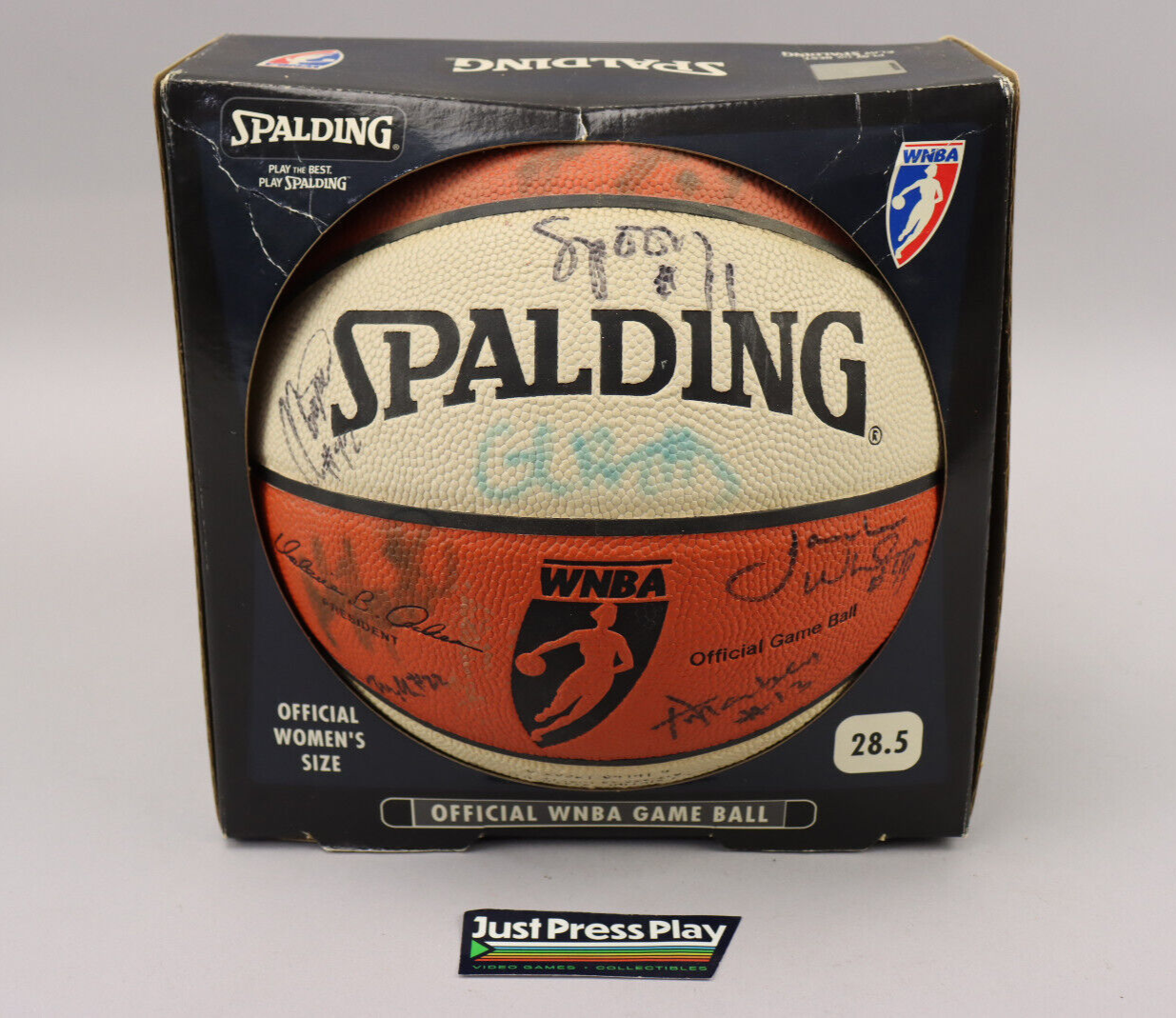 VTG 2001-2002 WNBA New York Liberty Team Signed Official Spalding ...