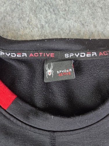 Spyder ProW=B Pullover Long Sleeve Active Pullover Men’s Large Black | eBay