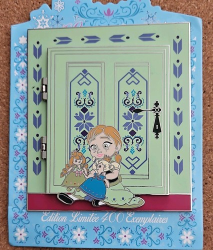 Disneyland Paris Frozen Jumbo Hinged Door Pin With Anna & Elsa LE #306 ...
