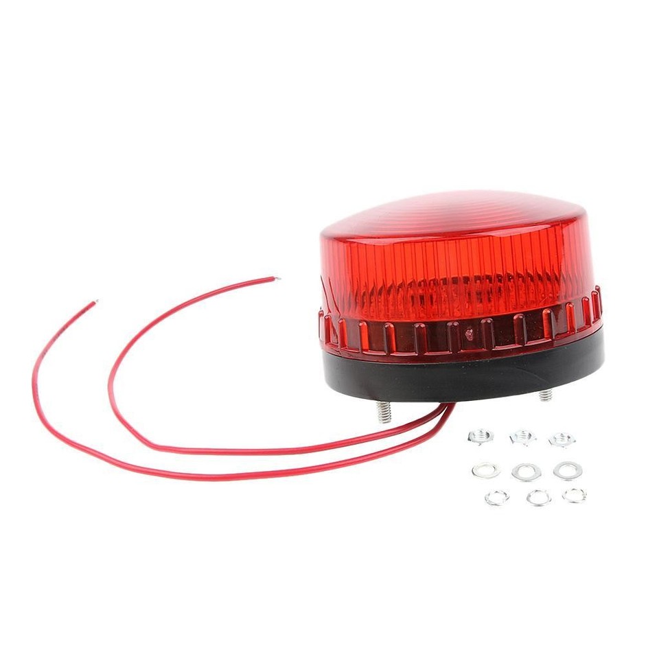 Red LED Flashing Strobe Warning Light Lamp Beacon | eBay UK