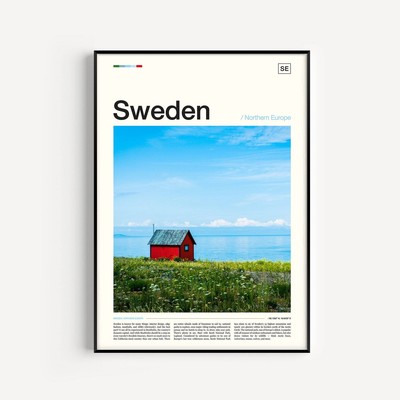 Sweden Print Sweden Poster Sweden Wall Art Sweden Art Swedish Art ...