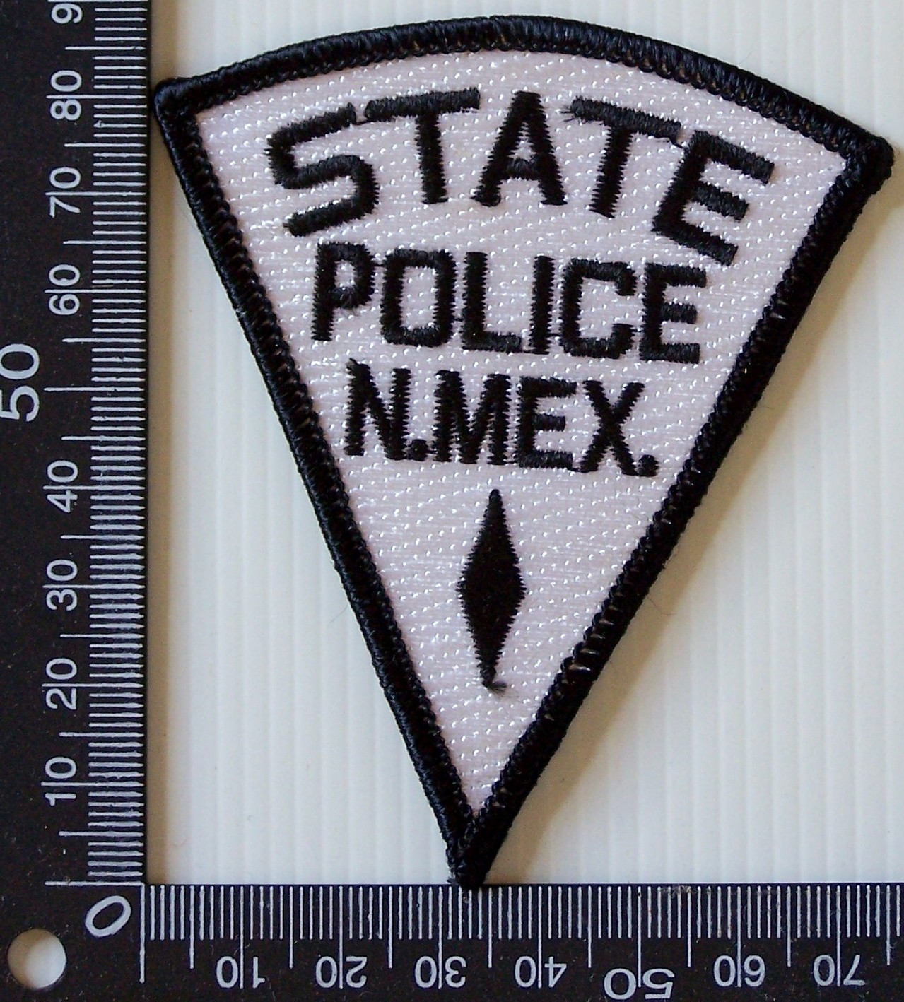 VINTAGE NEW MEXICO STATE POLICE DEPT EMBROIDERED PATCH WOVEN CLOTH SEW ...