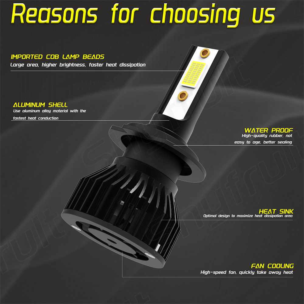 For Mercedes-Benz C250 C300 C350 - 4pc Combo Headlight High Low Beam ...