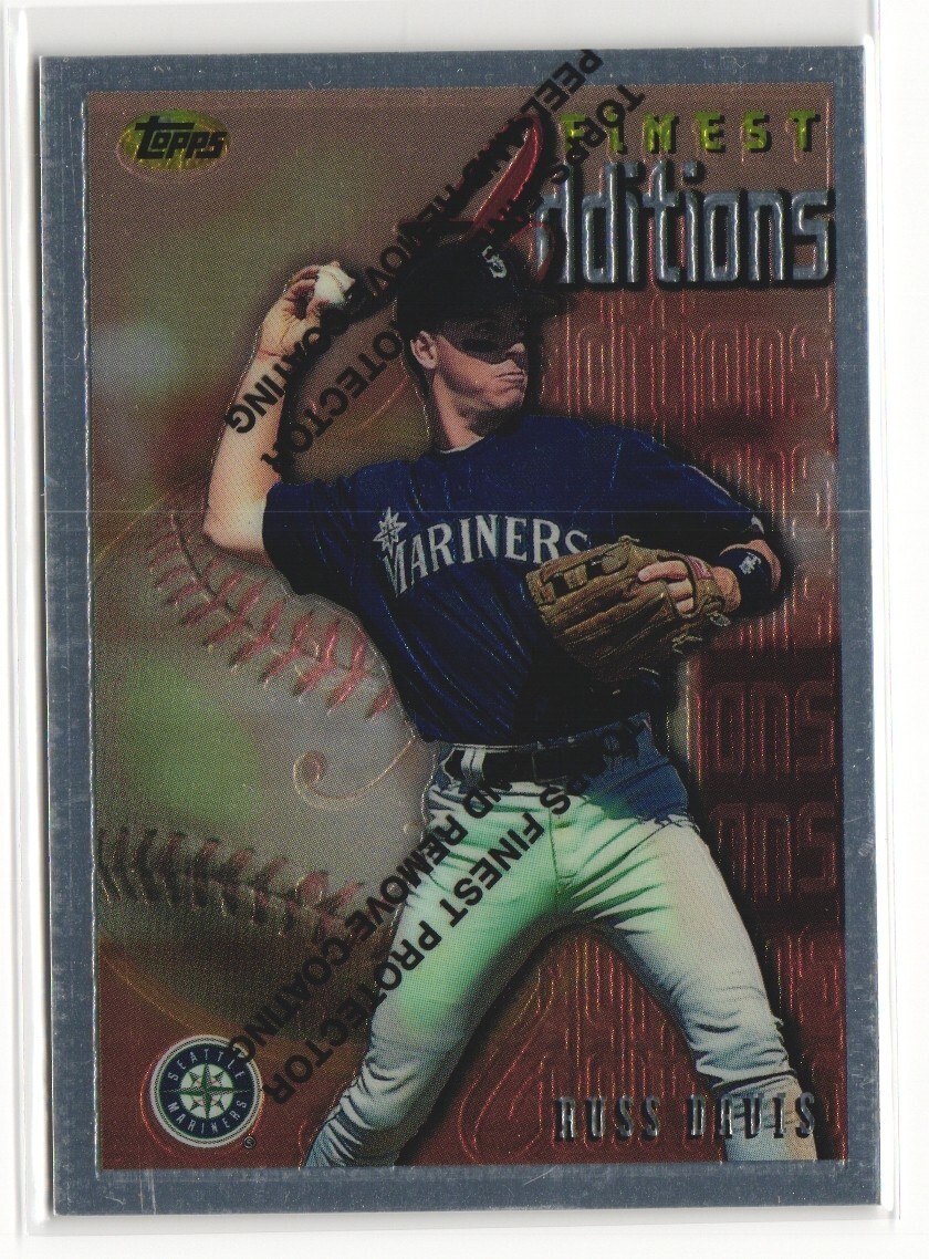 1996 Topps Finest Additions Silver Russ Davis #295 Mariners | eBay