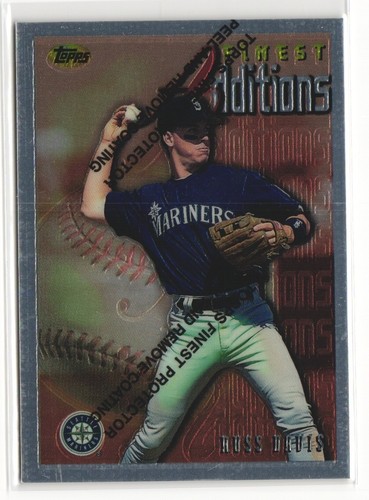 1996 Topps Finest Additions Silver Russ Davis #295 Mariners | eBay