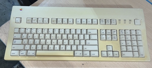 APPLE EXTENDED KEYBOARD II FOR MAC LLGS ADB DESKTOP BUS VINTAGE M3501 ...