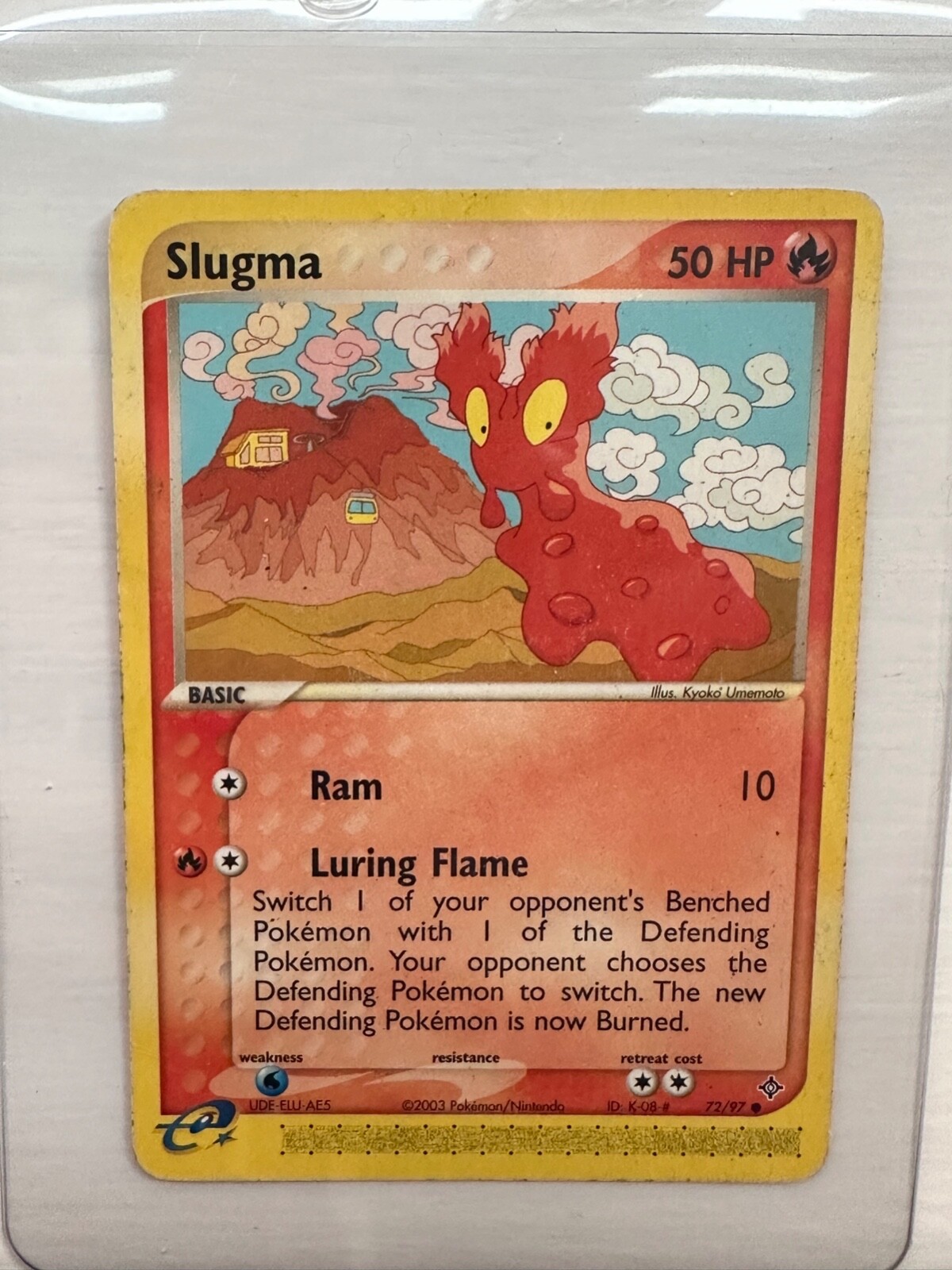 Slugma Non Holo Foil Pokemon TCG Card EX Dragon 72/97 2003 NM | eBay