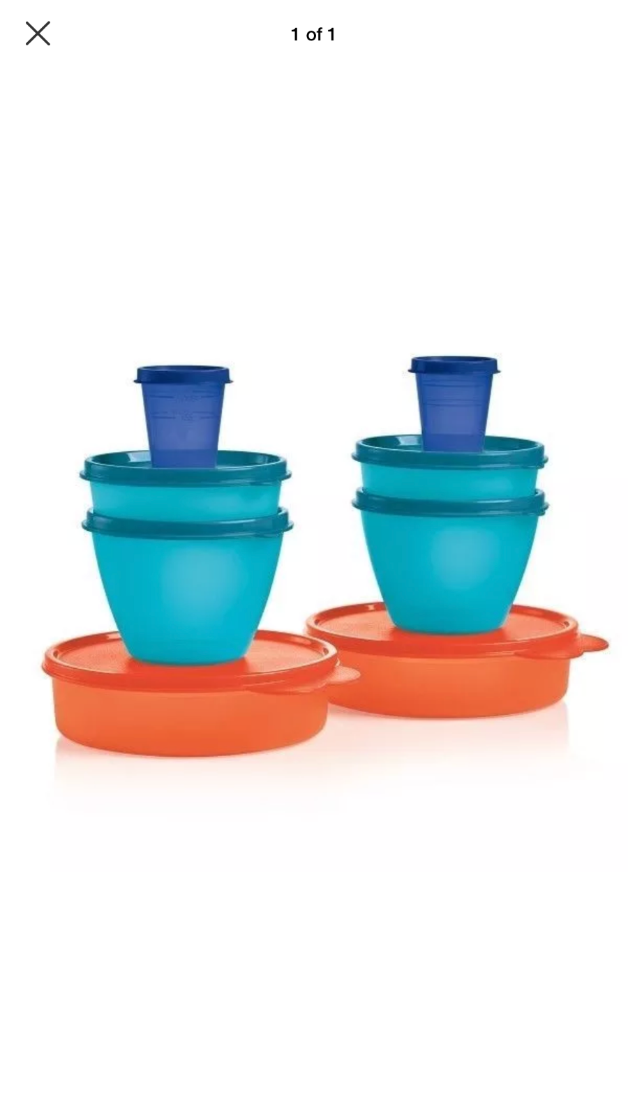NEW tupperware little bit of everything bowl set 8 wonder midget snack ...