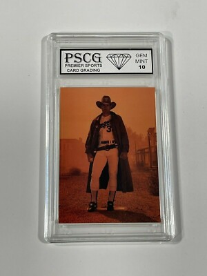 1990's Bleachers Nolan Ryan Cowboy Promo Card GRADED PSCG 10 GEM MINT ...