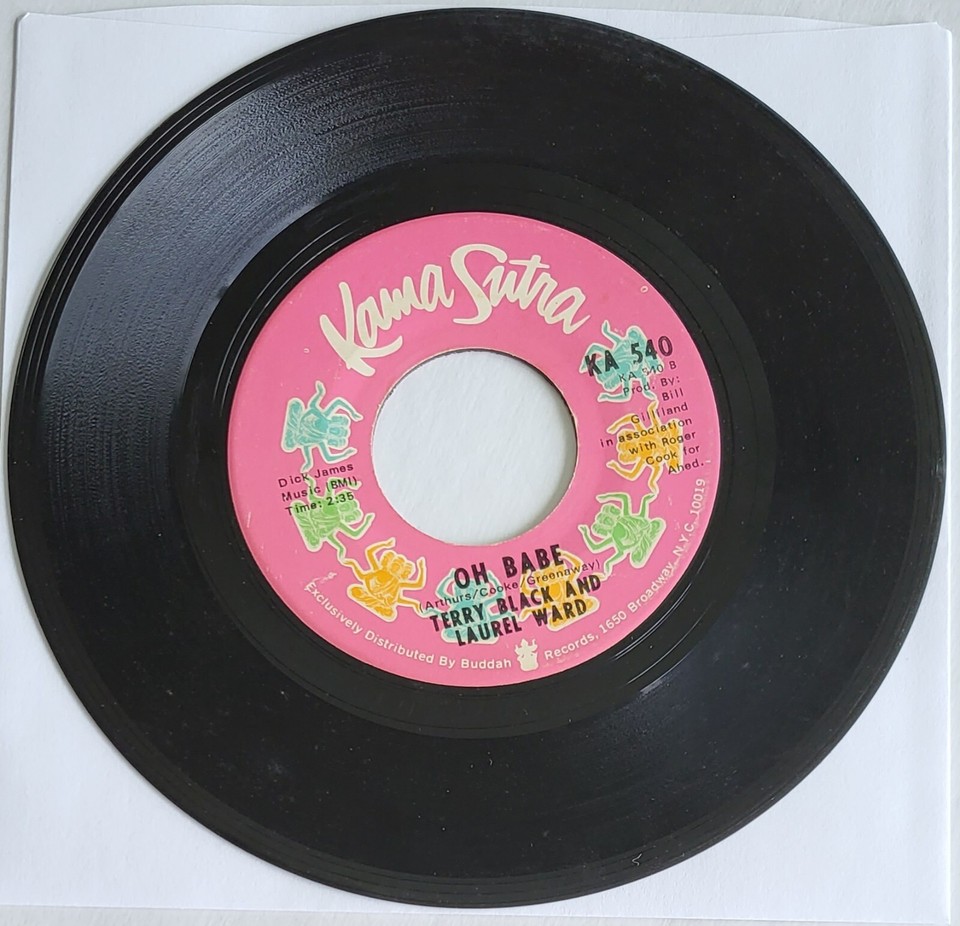 Terry Black & Laurel Ward...."Goin' Down & Oh Babe" 45 RPM 7" Vinyl ...