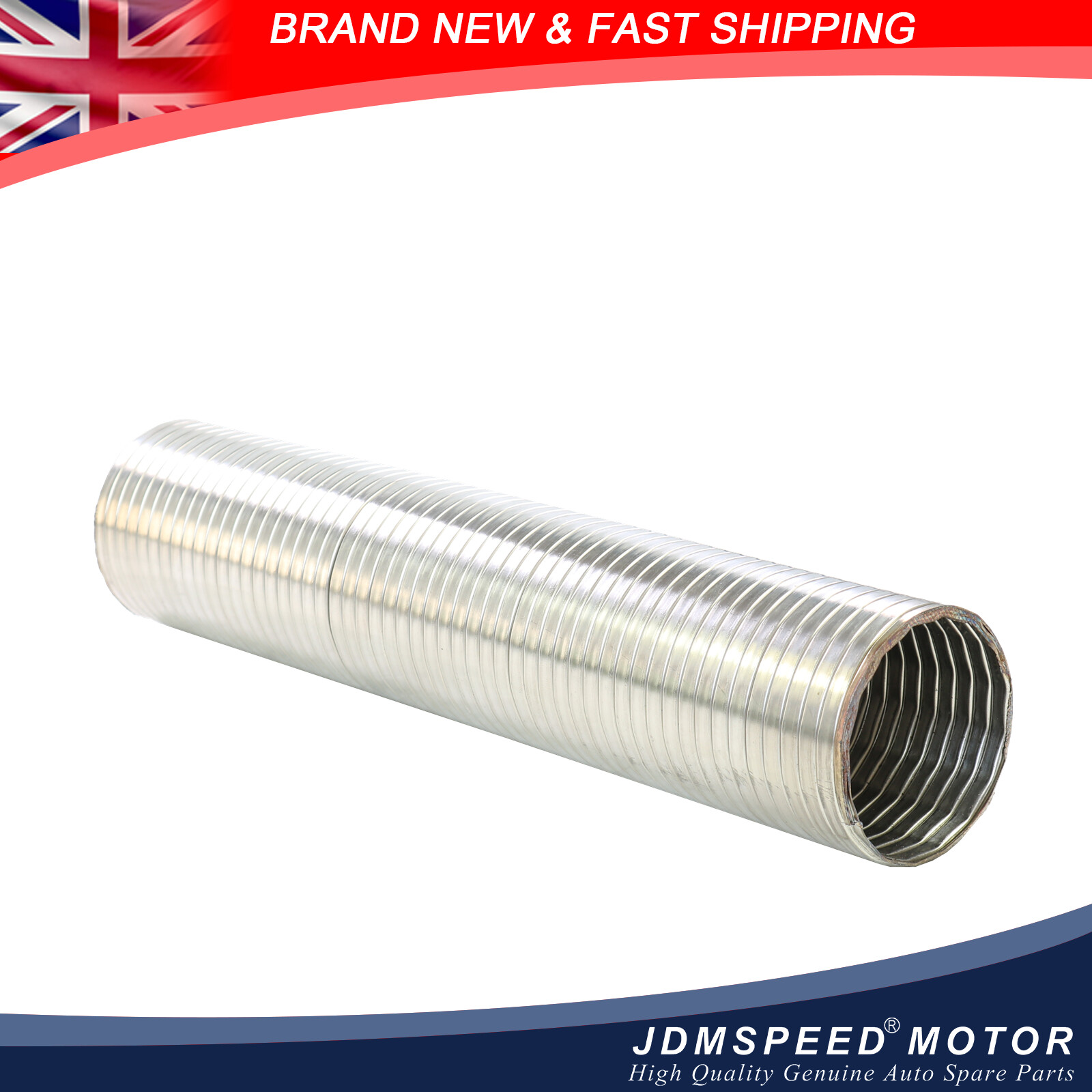 50mm 2" Flexible Polylock Stainless Steel Flexi Tube Universal 1/4 ...