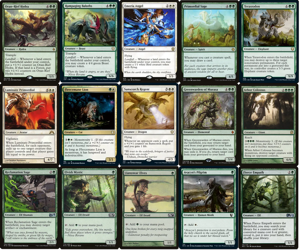 ELITE Commander Ramp/Draw/Huge Creature Deck - EDH - Karametra - 100 ...