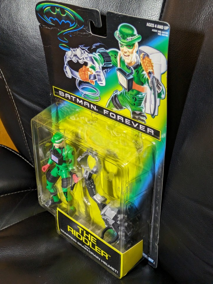 Vintage 1995 Kenner Batman Forever The Riddler Trapping Brain-Drain ...