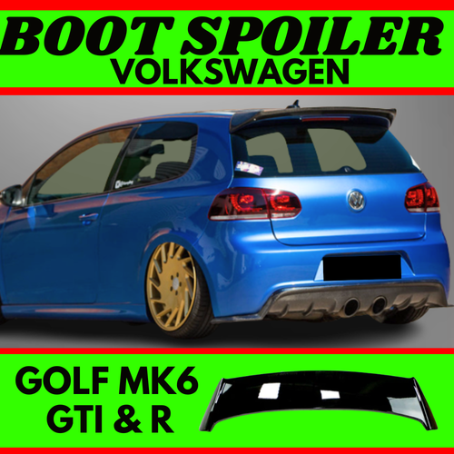 Rear Spoiler Wing For VW MK6 Golf GTI R Model Osir Style Gloss Black ...