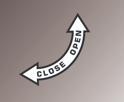 Aviation Safety ADHESIVE DECAL - DIRECTIONAL LATCH LABEL - OPEN LEFT ...