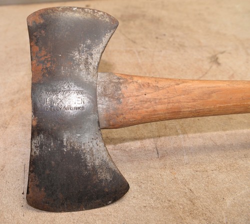 Rare Black Raven 2 bit axe True Temper Kelly Works logging collectible ...