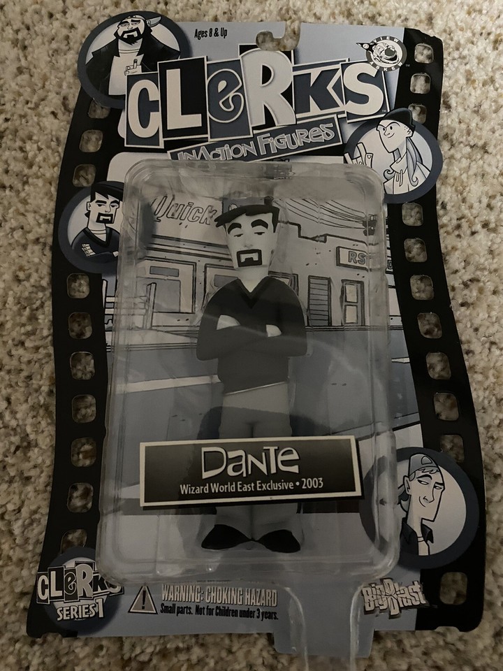 Clerks Inaction Figures-Jay,Silent Bob, Dante, Randal. Series 1. Black ...
