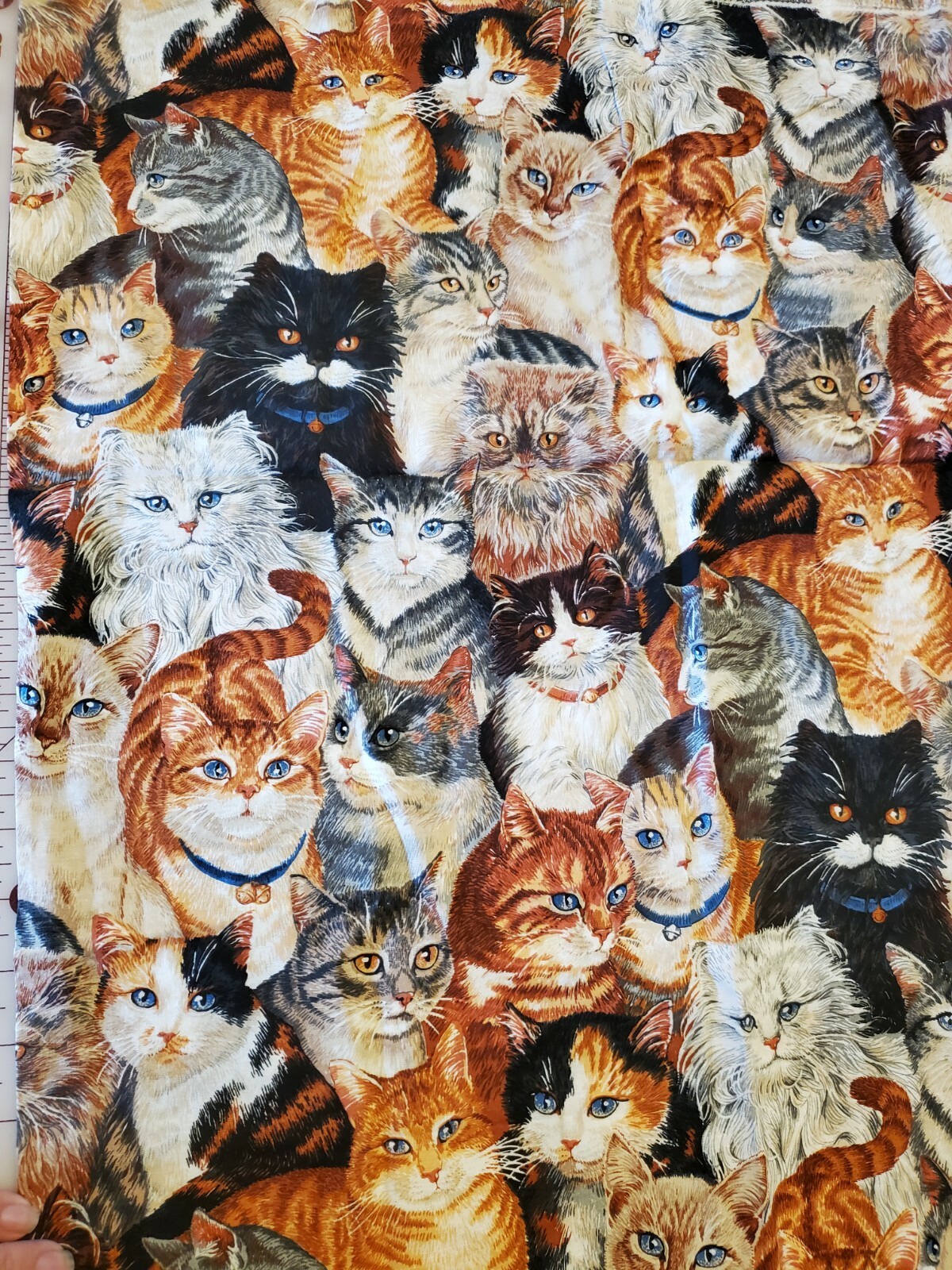 Vintage Cat Fabric