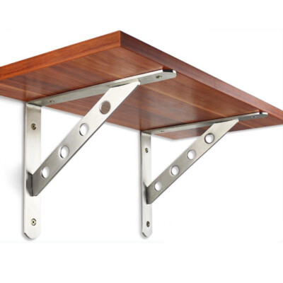 2Pcs Shelf Support Bracket Heavy Duty High Load Wall Brackets 6" 8" 10 ...