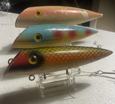 Vintage Salmon Plug Fishing Lures Martin Luhr Jenson Lucky Louie | eBay